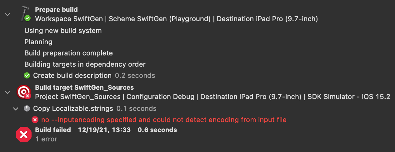 Playground Won T Live View Error No Inputencoding Specified And Could Not Detect Encoding