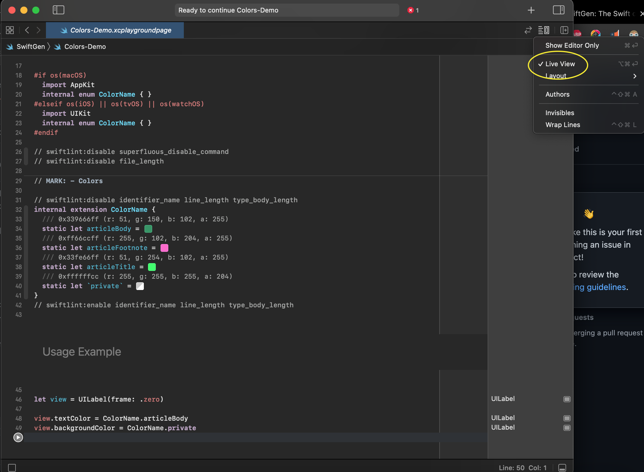 Playground won't live-view; error "no --inputencoding specified and could not detect encoding ...