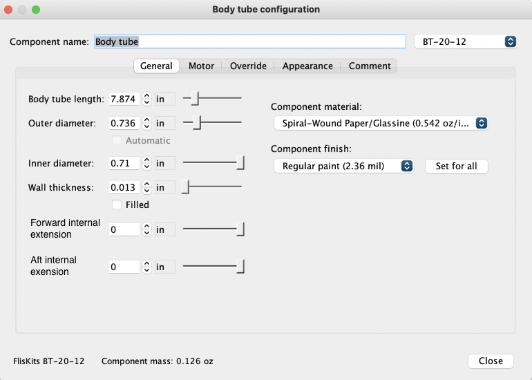 Feature Request: Forward and aft internal body tube extensions · Issue ...