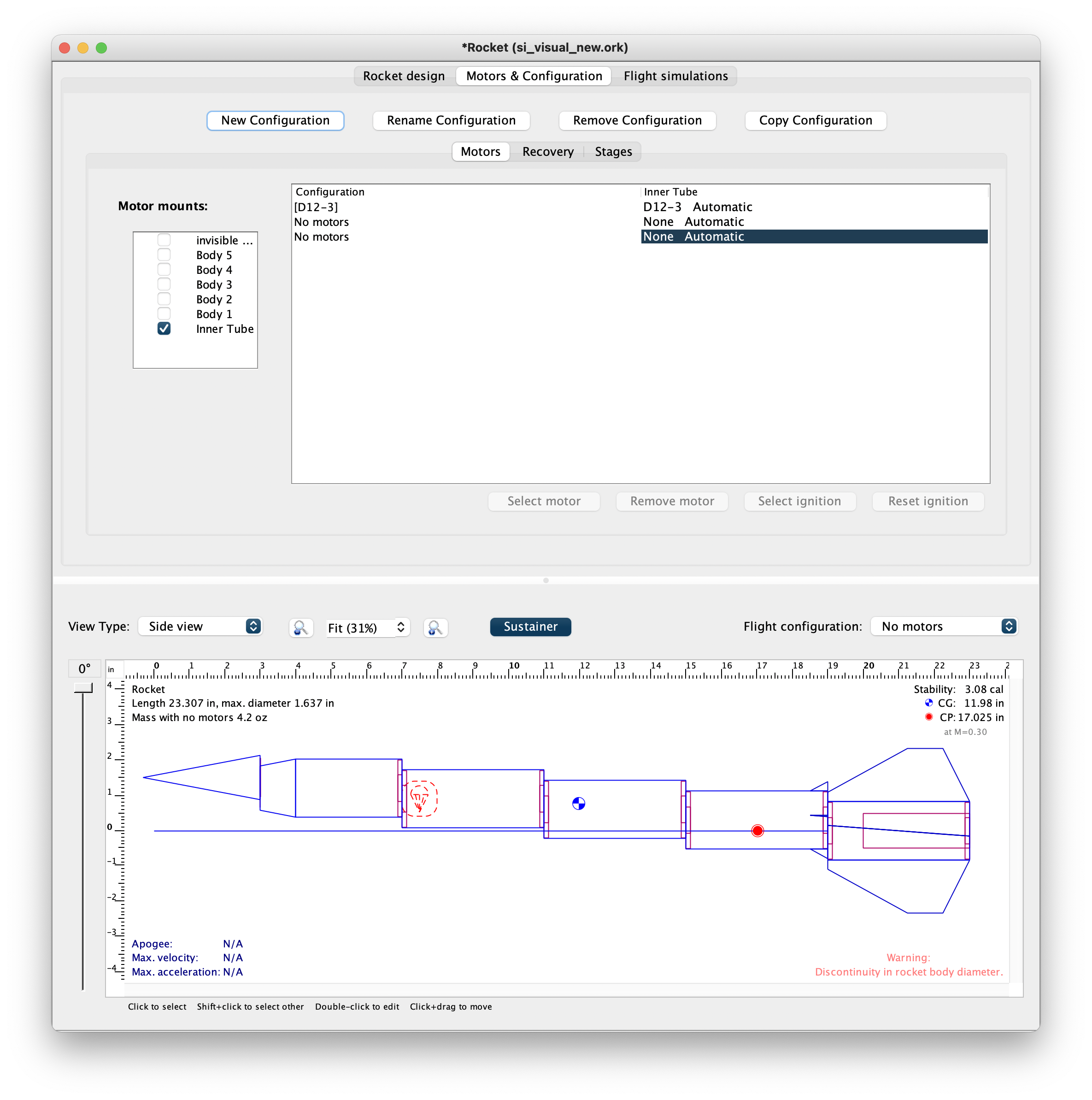 Newly created motor config still not automatically selected properly · Issue #1088 · openrocket ...