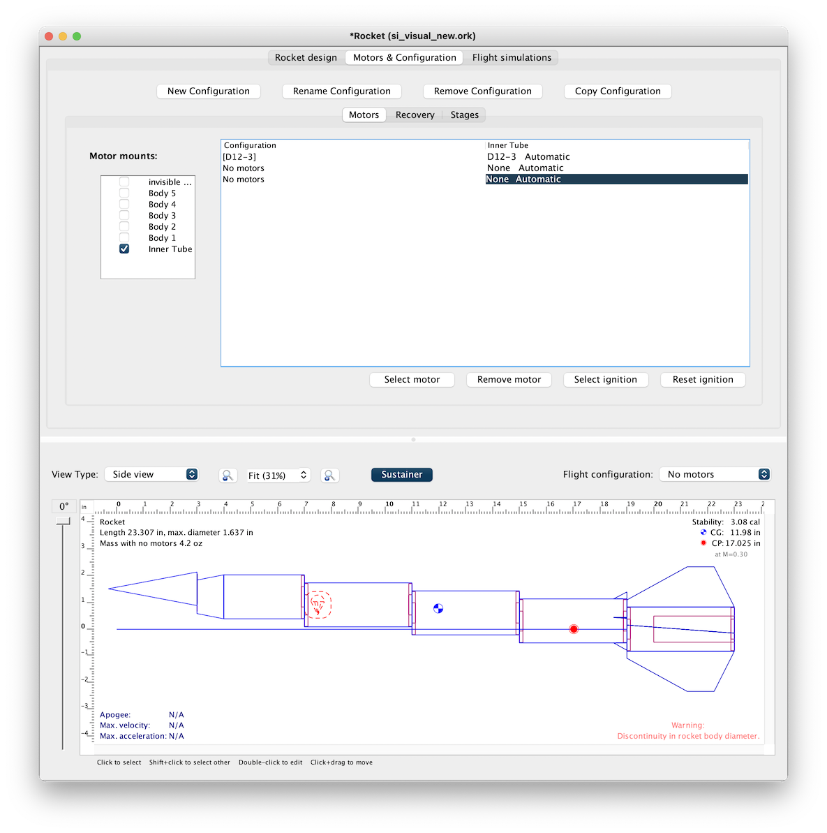 Newly created motor config still not automatically selected properly · Issue #1088 · openrocket ...
