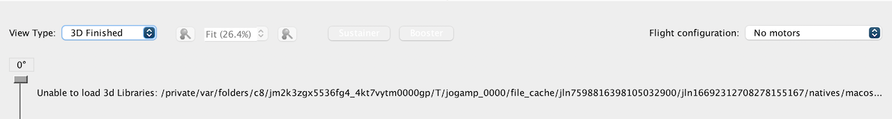 3D not working on Mac ARM packaged version · Issue #1136 · openrocket ...