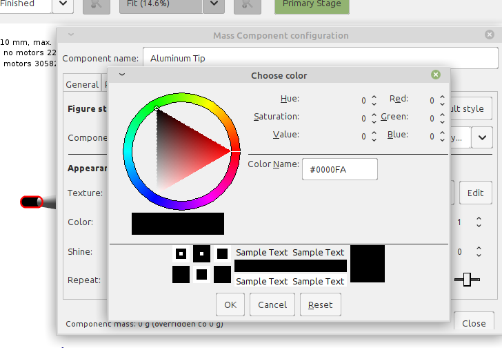 Better color picker for Linux · Issue #1187 · openrocket/openrocket · GitHub