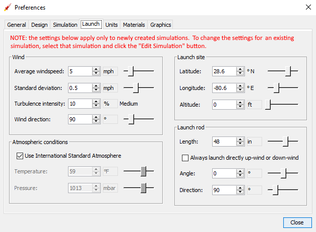 Clarify Simulation Preferences · Issue #1497 · openrocket/openrocket · GitHub