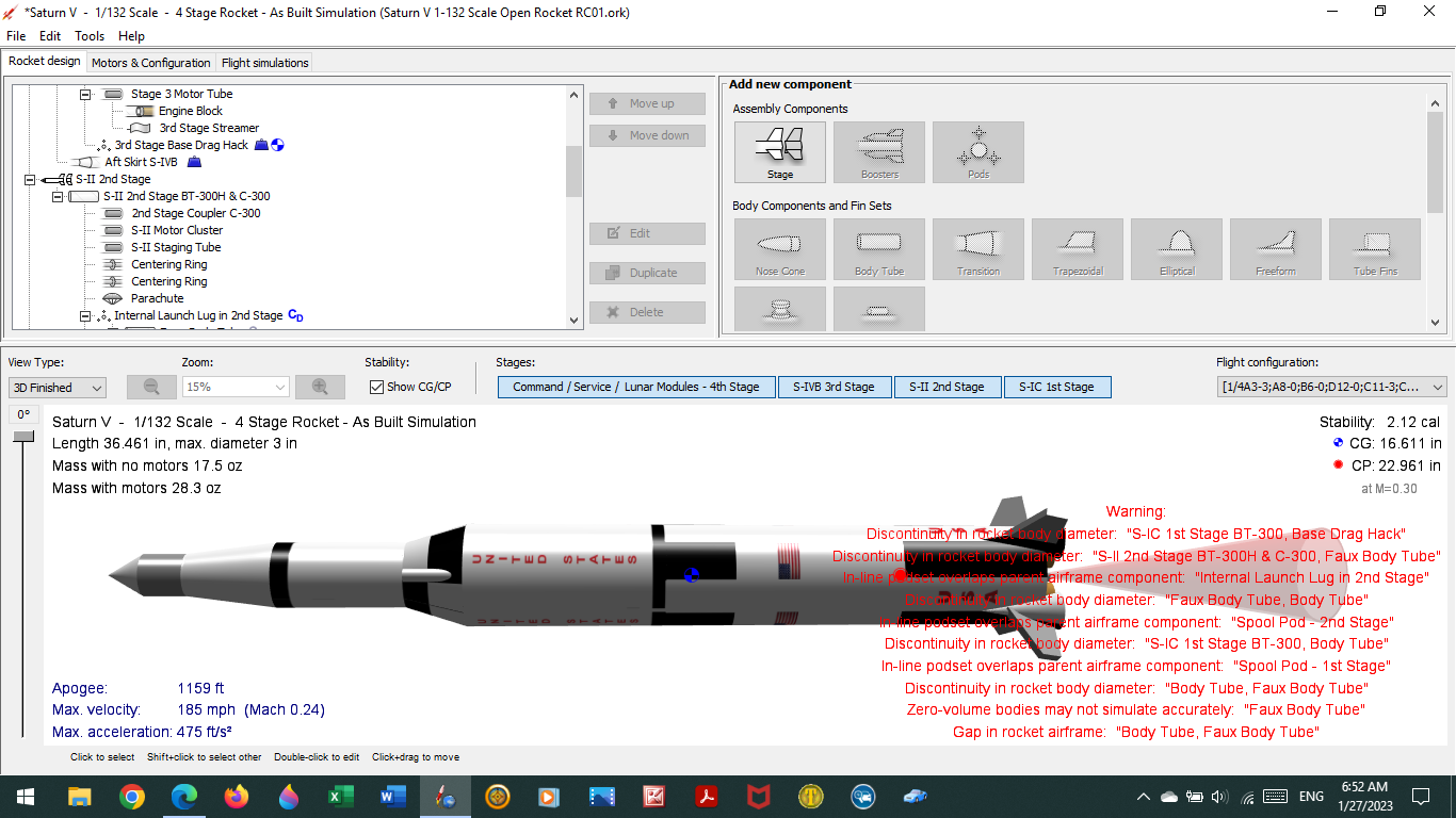 Too many warnings displayed in rocket figure · Issue #1999 · openrocket/openrocket · GitHub