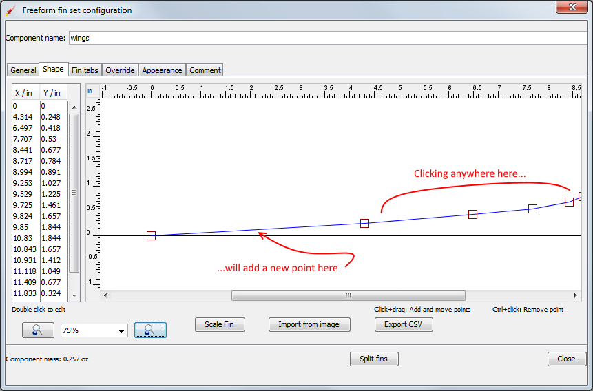 Freeform fin editor improvements · Issue #419 · openrocket/openrocket · GitHub
