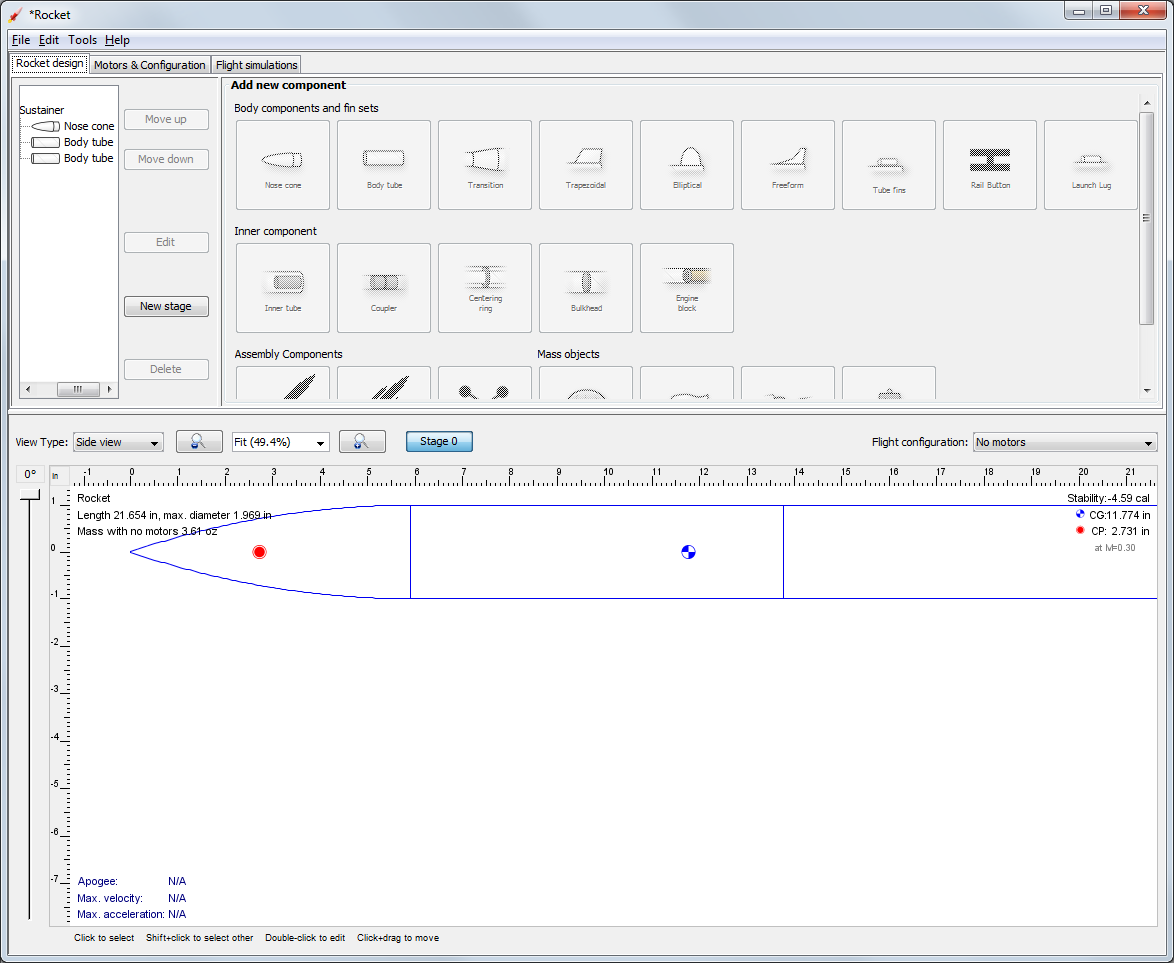 Alpha 8: side view is not centered vertically · Issue #436 · openrocket/openrocket · GitHub