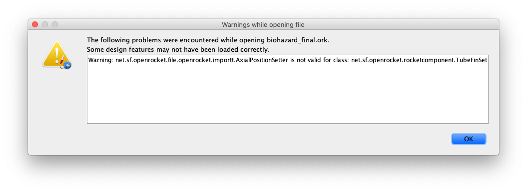 Alpha 9: error reading file from previous release · Issue #470 ...