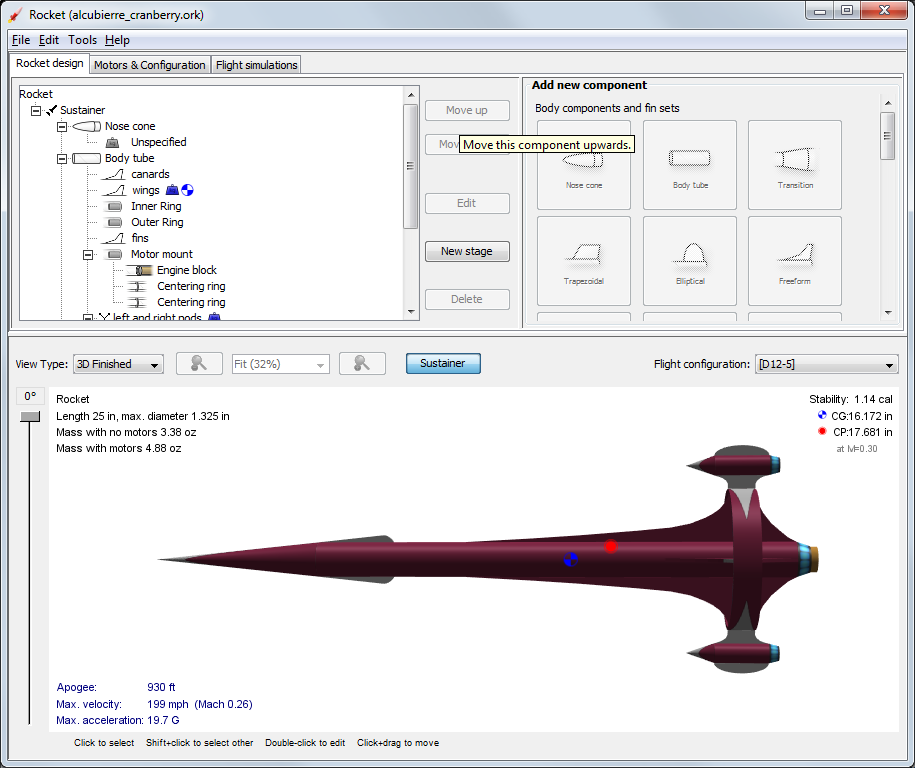 Build 18.01-rc4: CP calculation is bonkers · Issue #387 · openrocket/openrocket · GitHub