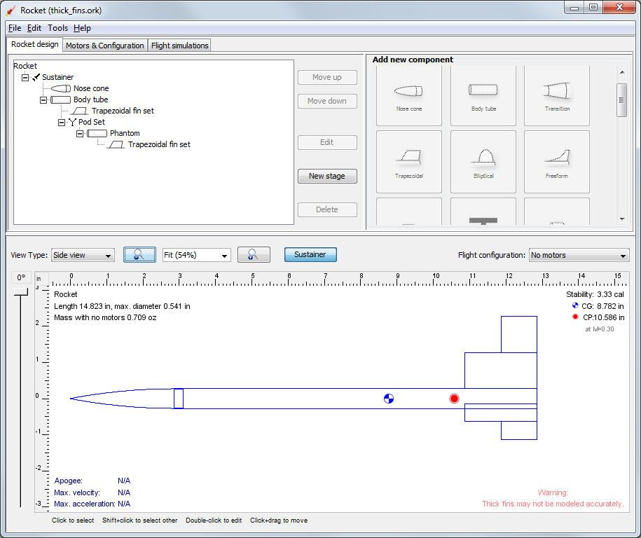Alpha 10: spurious thick fin warning · Issue #497 · openrocket/openrocket · GitHub