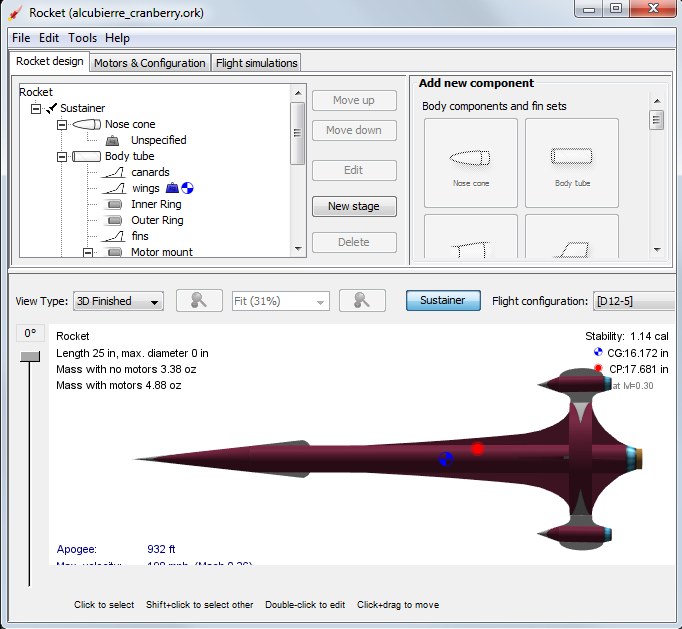Build 18.01-rc4: CP calculation is bonkers · Issue #387 · openrocket/openrocket · GitHub