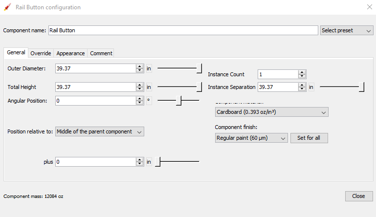 Default rail button size is ginormous · Issue #554 · openrocket/openrocket · GitHub
