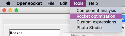 Add back the "Rocket Optimization" feature · Issue #701 · openrocket/openrocket · GitHub