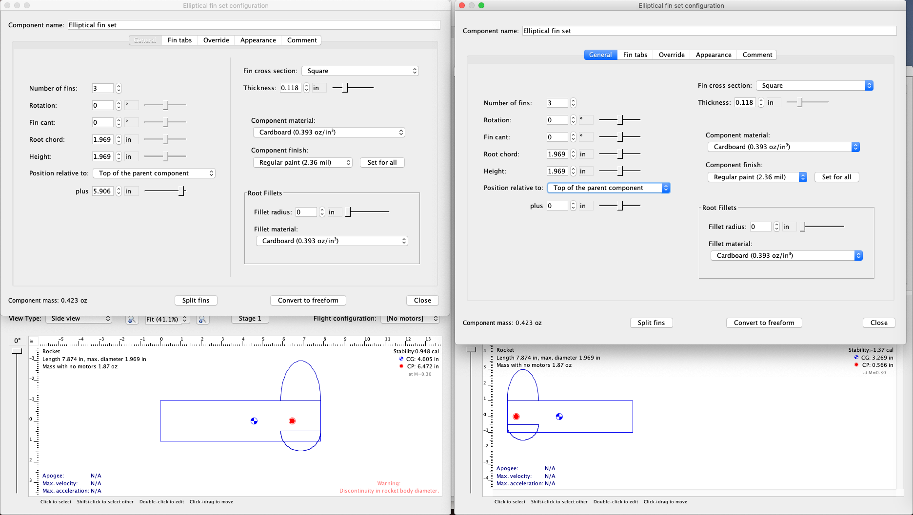 Changing "Position Relative To" setting creates unexpected results ...