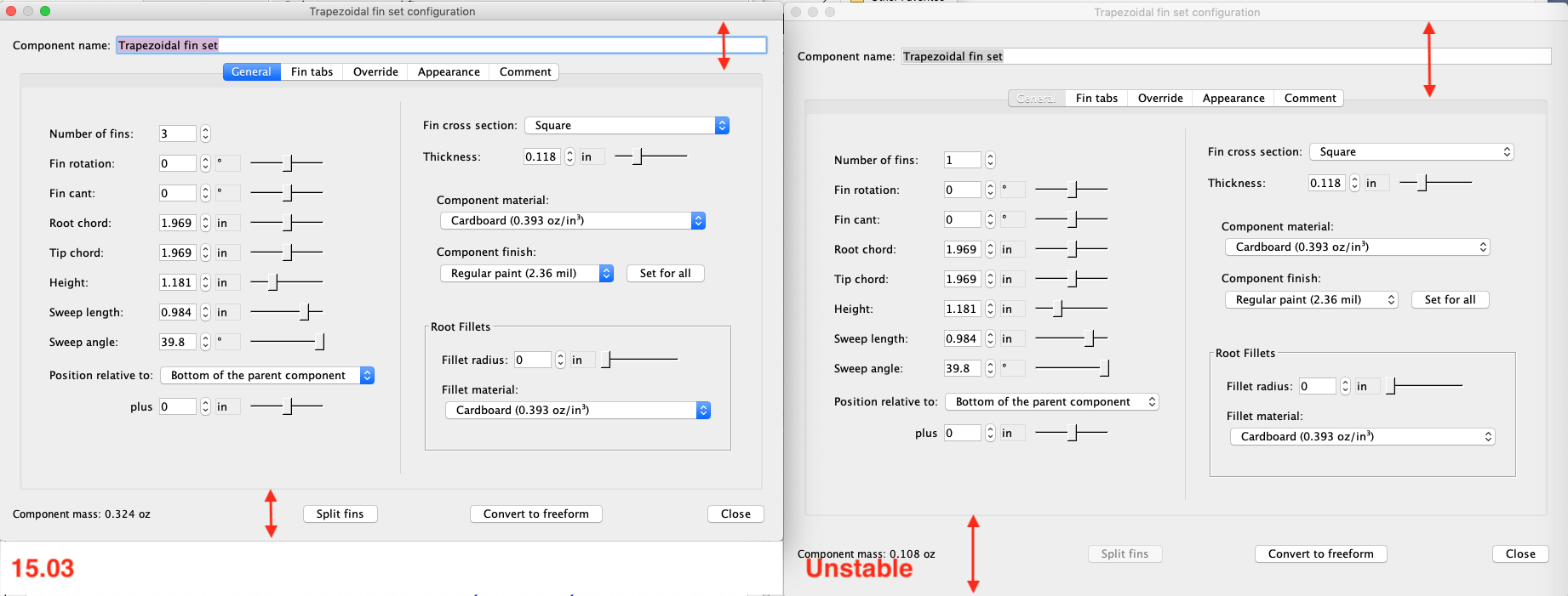 UI: Object configuration dialogs have gotten larger · Issue #727 · openrocket/openrocket · GitHub