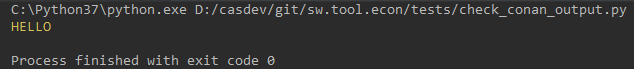 Strange characters in output when conan called within PyCharm · Issue ...
