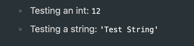 Rendering Text Dynamically Via Eval Returns Single Quoted Output Of Strings · Issue 99