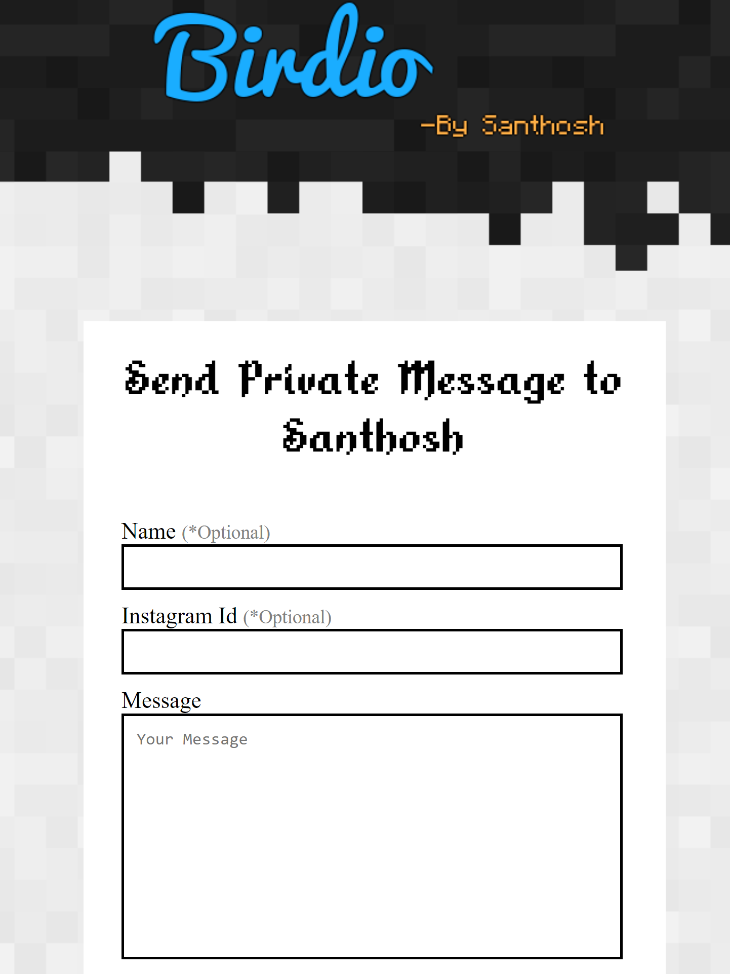 GitHub - ABSanthosh/Birdio