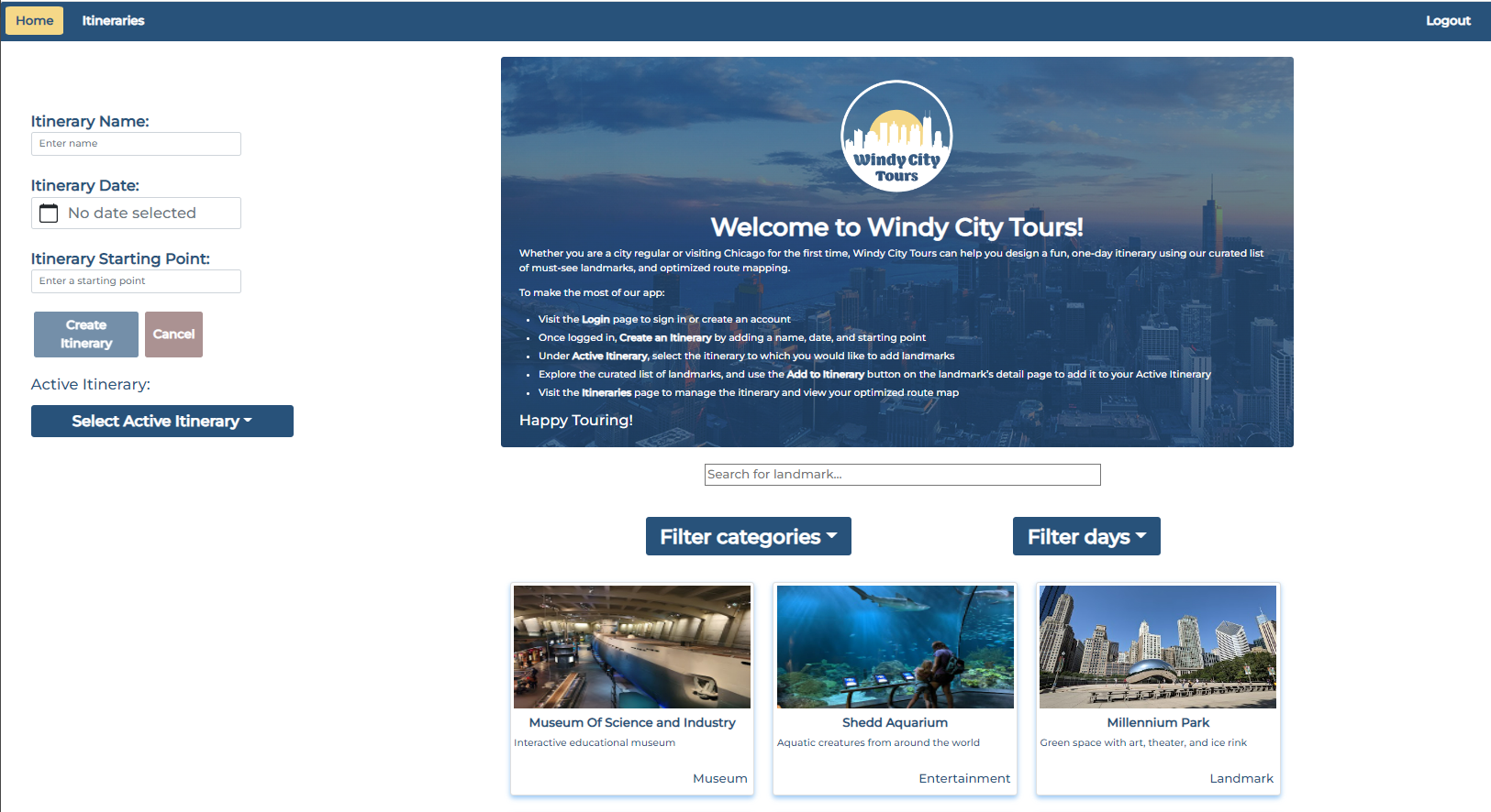GitHub - nzeits/windy-city-tours