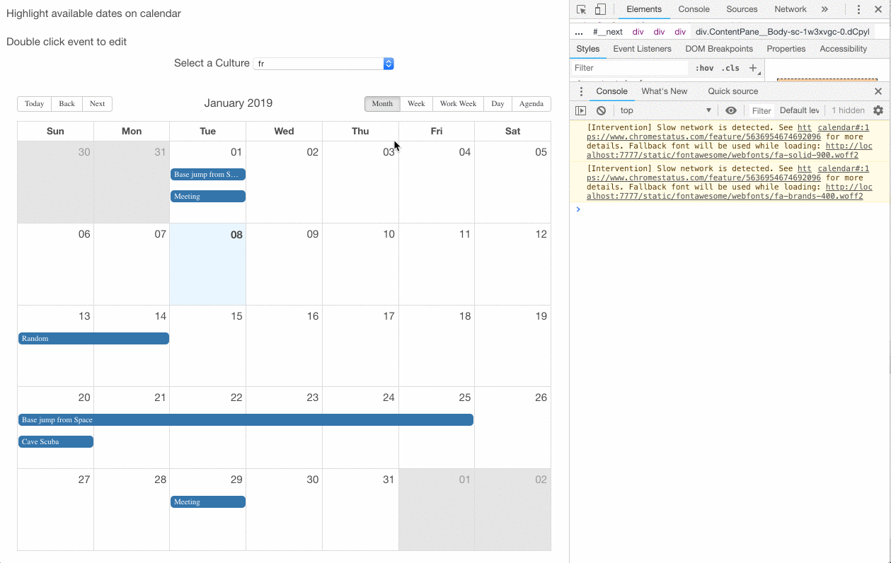 highlight stretches 1 slot short · Issue #1170 · jquense/react-big-calendar · GitHub