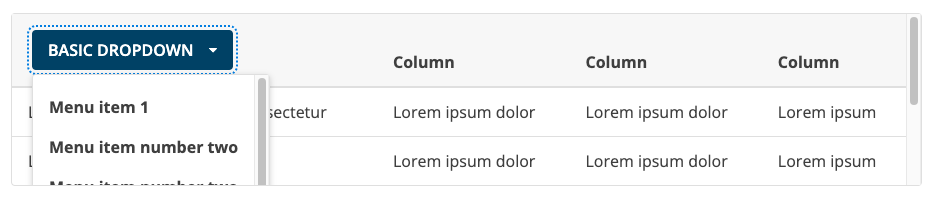Dropdown cut off when used in tables and accordions · Issue #423 · cengage/react-magma · GitHub