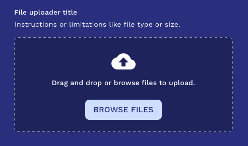 RM3 / Branding refresh / File Uploader / Dark background · Issue #561 · cengage/react-magma · GitHub