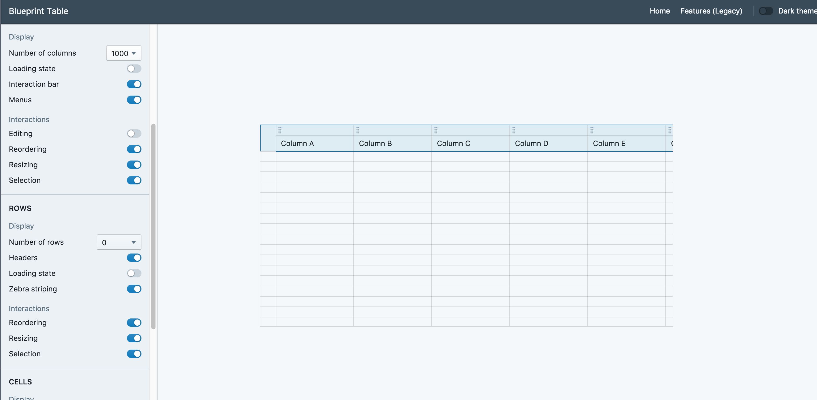 [Table] Styling issues on upper left corner when no rows or columns · Issue #1283 · palantir ...