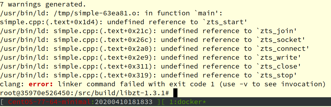 Examples are broken · Issue #60 · zerotier/libzt · GitHub