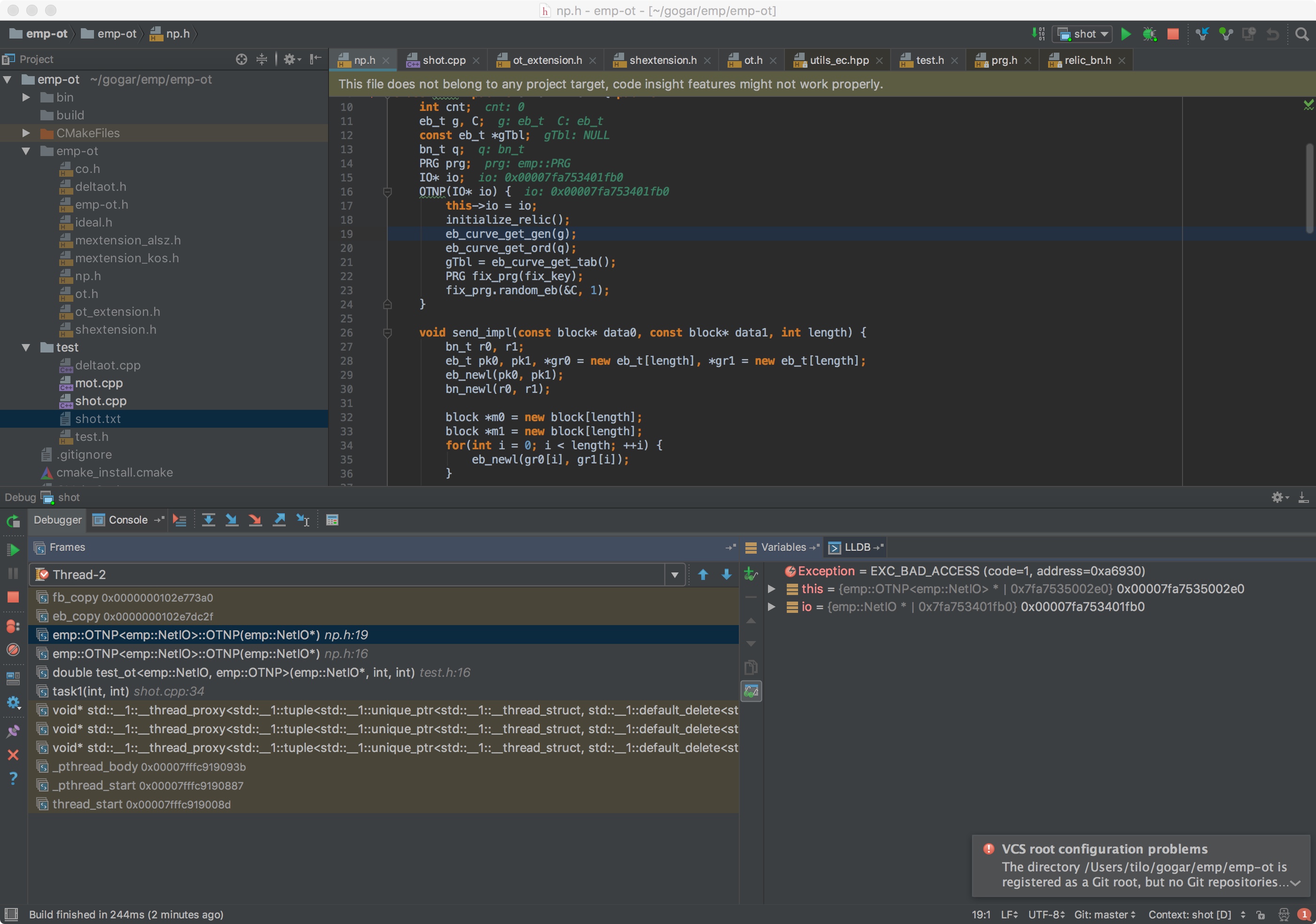 Run emp-ot in one process · Issue #13 · emp-toolkit/emp-ot · GitHub