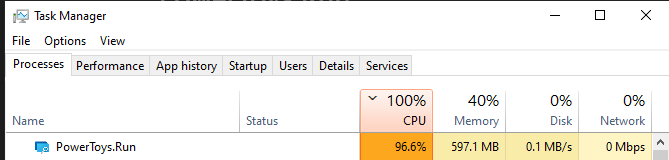 Powertoys Is Using Nearly 100 Of My Cpu Intel Core I7 11700kf · Issue 16610 · Microsoft 