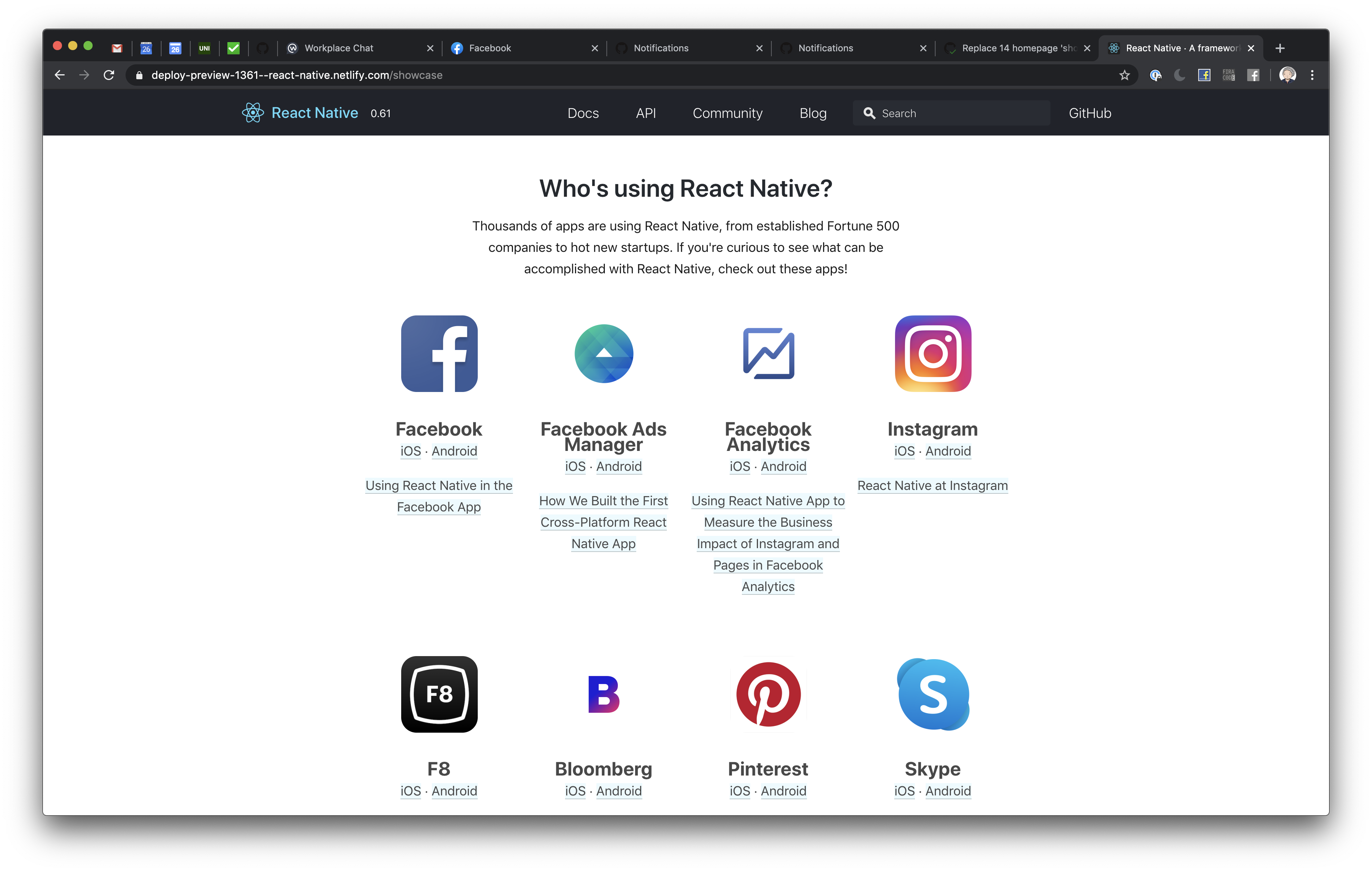Update Facebook Logo · Issue 1524 · Facebookreact Native Website · Github