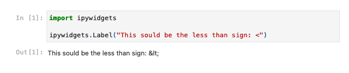 Widget with " " characters in Unicode state embeds " " in emitted HTML · Issue #1900 · jupyter ...