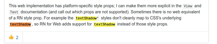 textShadow style propery triggers missleading warning message · Issue #1308 · necolas/react ...