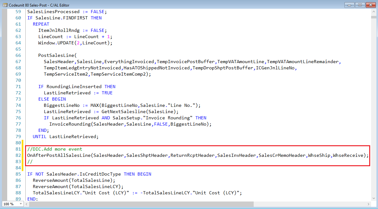 Request more events for Sales (COD80 and COD6620) · Issue #1369 · microsoft/AL · GitHub