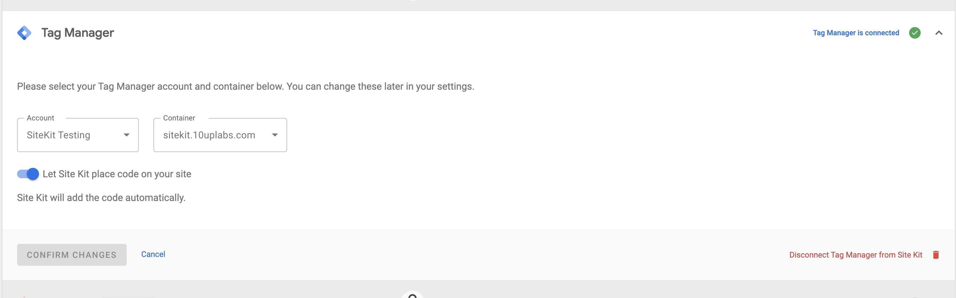 Implement Tag Manager snippet toggle in setup flow if there is an existing tag · Issue #4934 ...