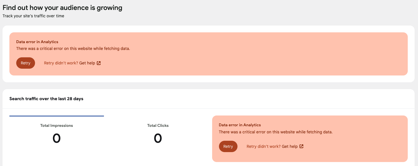 Enhance presentation of internal server errors in widgets with Site Kit ...