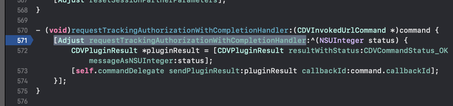 Adjust.requestTrackingAuthorizationWithCompletionHandler causes app crash · Issue #119 · adjust ...