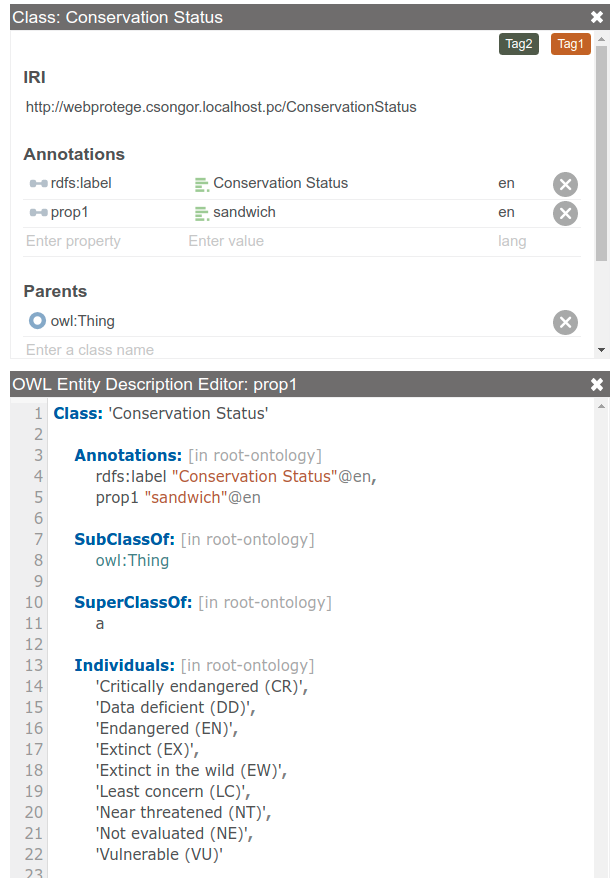 OWL Entity Description Editor view: Entity name in the view title is not updated properly ...