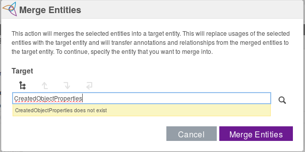 Property Hierarchy view context menu "Merge into...": Searching for property does not work ...