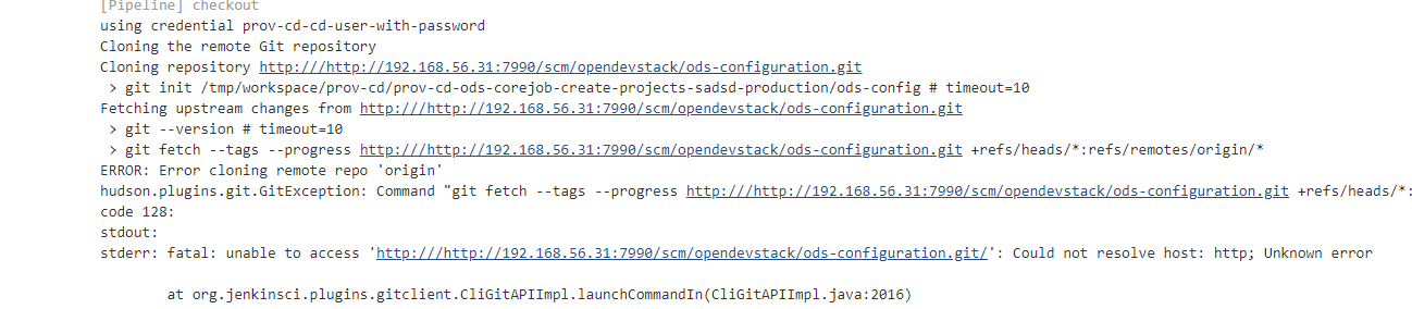 Project creation pipeline fails with unknown host http · Issue #258 ...