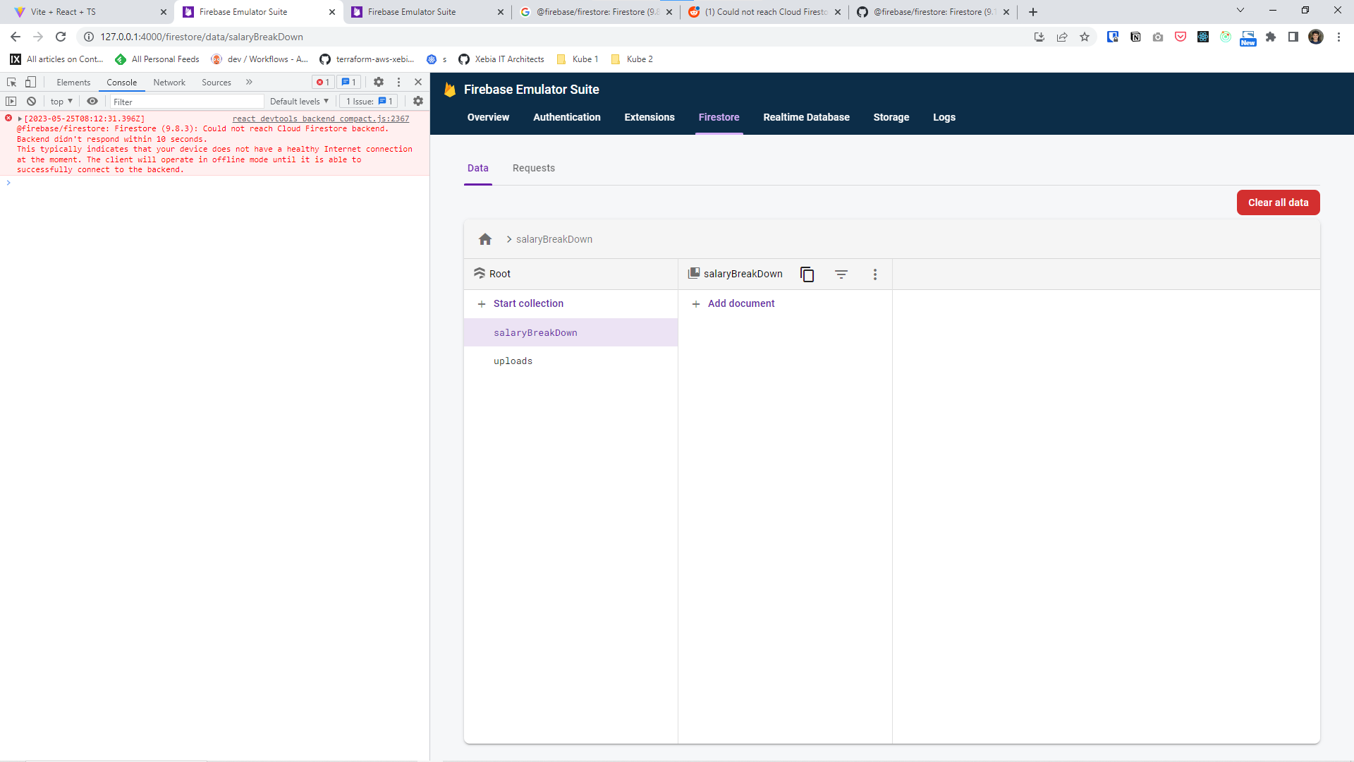 firestore emulator ui: some collections will not show data, error in console · Issue #4578 ...