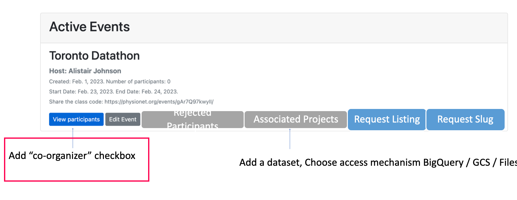 Remove Host's name from the "Event Registration" page · Issue #1858 · MIT-LCP/physionet-build ...
