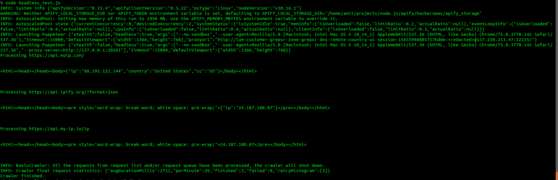 Custom Multiple proxies rotation not working. · Issue #439 · apify/crawlee · GitHub
