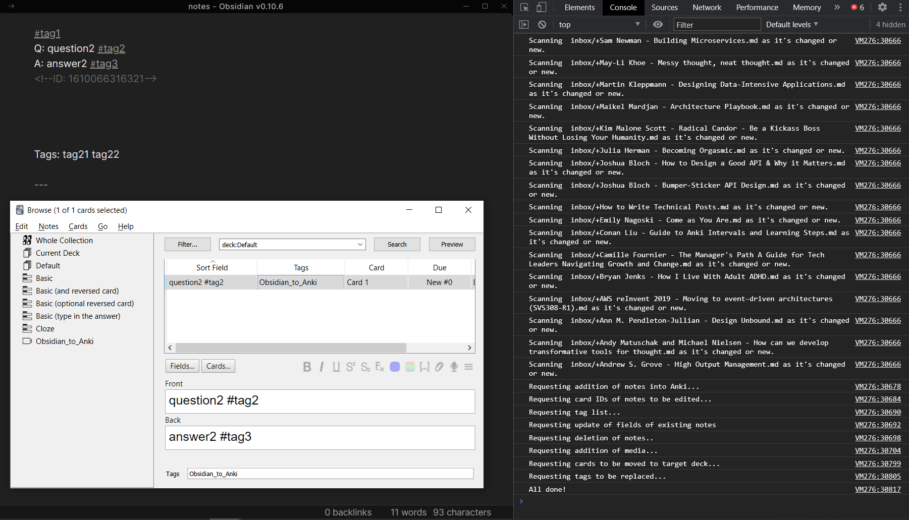 Tags do not get into Anki when using QA-style regex · Issue #196 · ObsidianToAnki/Obsidian_to ...