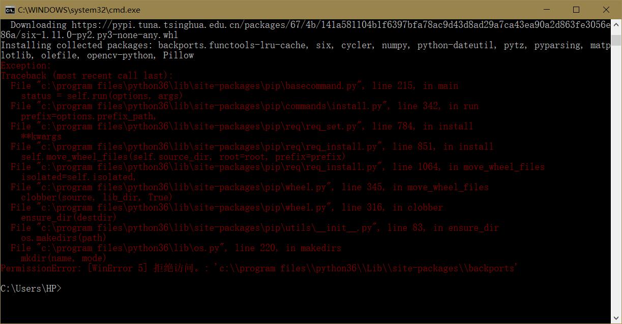 win10 cmd中运行pip install -r requirements.txt报错Traceback (most recent call last):。哪位遇到过我这样的问题吗 ...