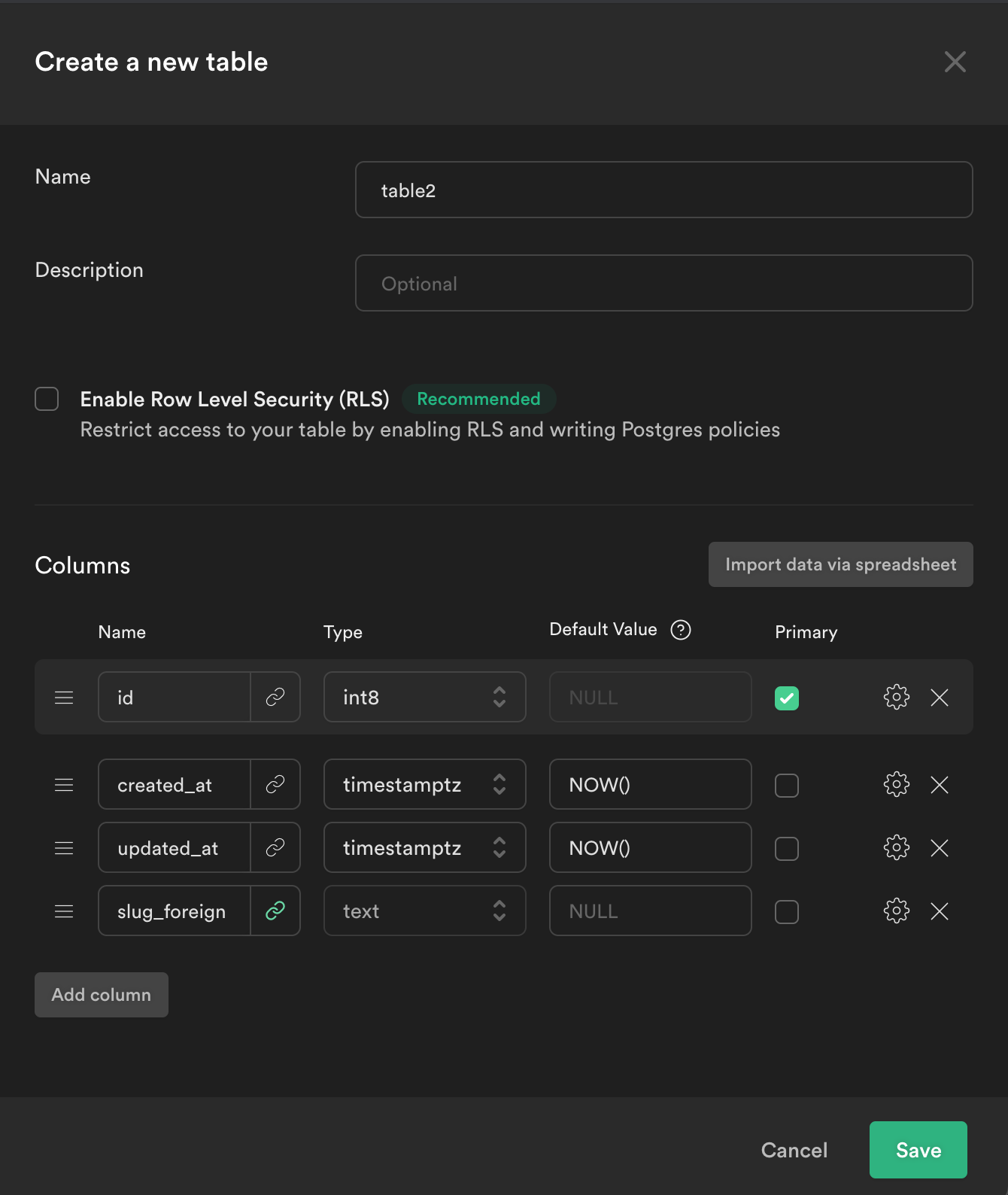 Unable to create foreign key relationships in the Table Editor · Issue #592 · supabase/supabase ...