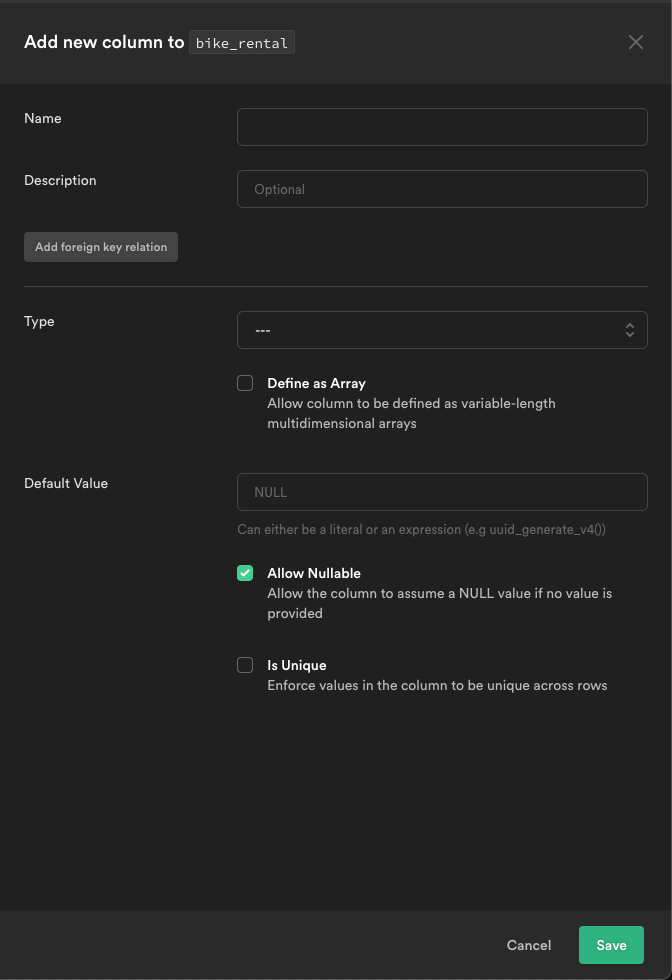 Include UNIQUE constraint in Edit Column Modal · Issue #3241 · supabase/supabase · GitHub