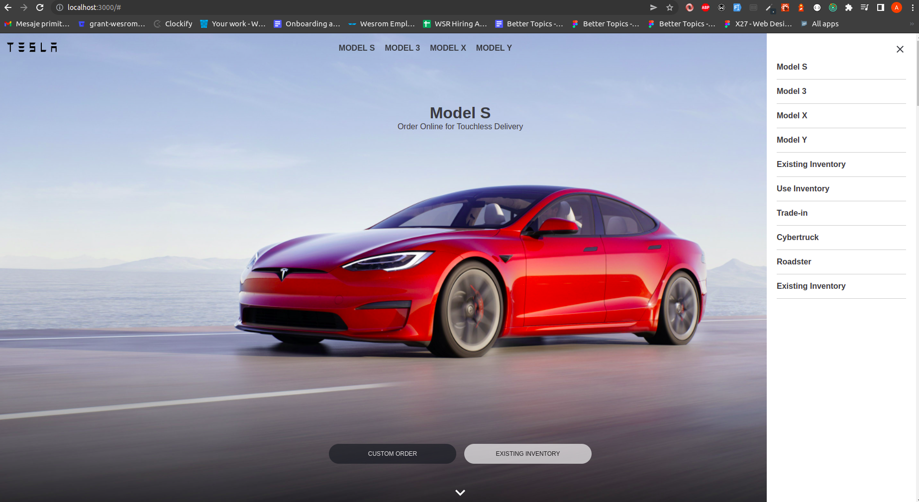 GitHub - IndriesAndrei/react-tesla-app: ReactJS Tesla Clone App with ...