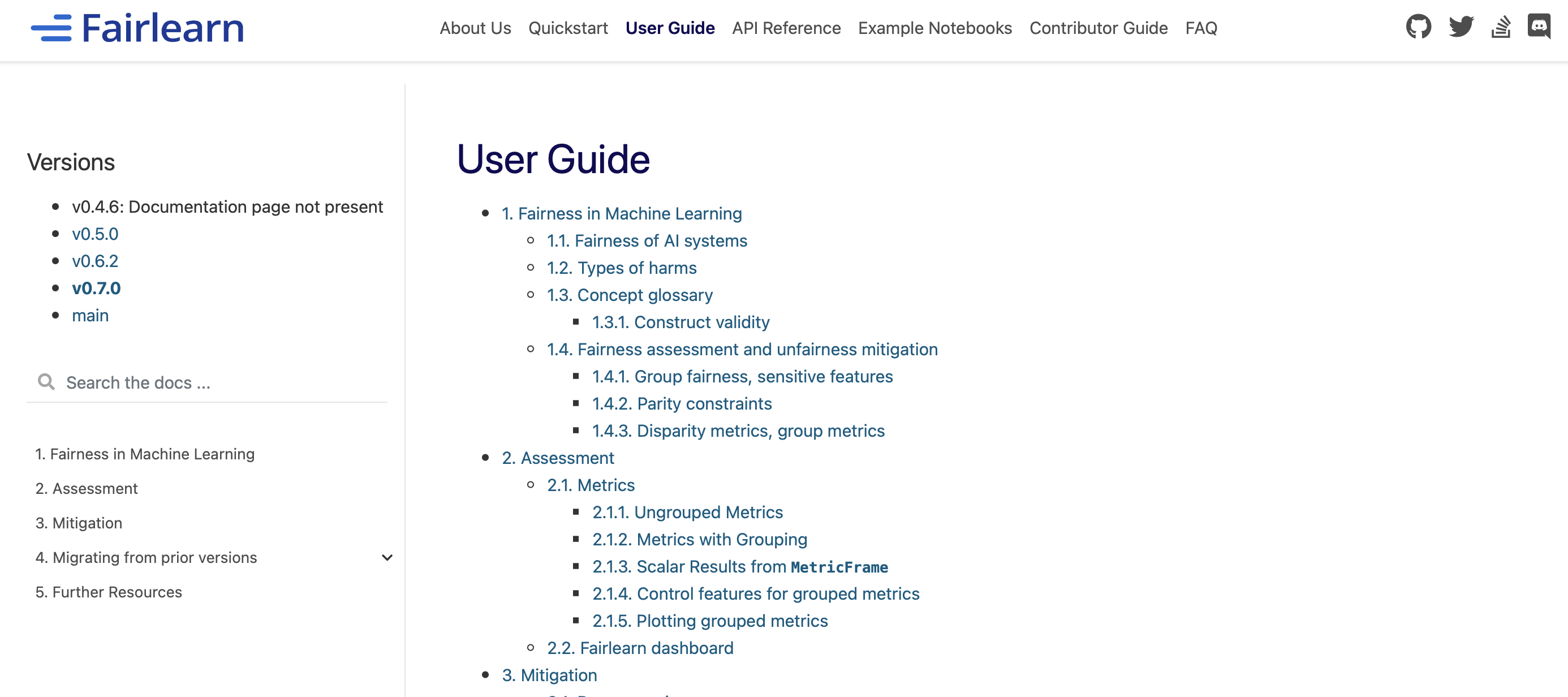 DOC "Documentation page not present" · Issue #1019 · fairlearn/fairlearn · GitHub