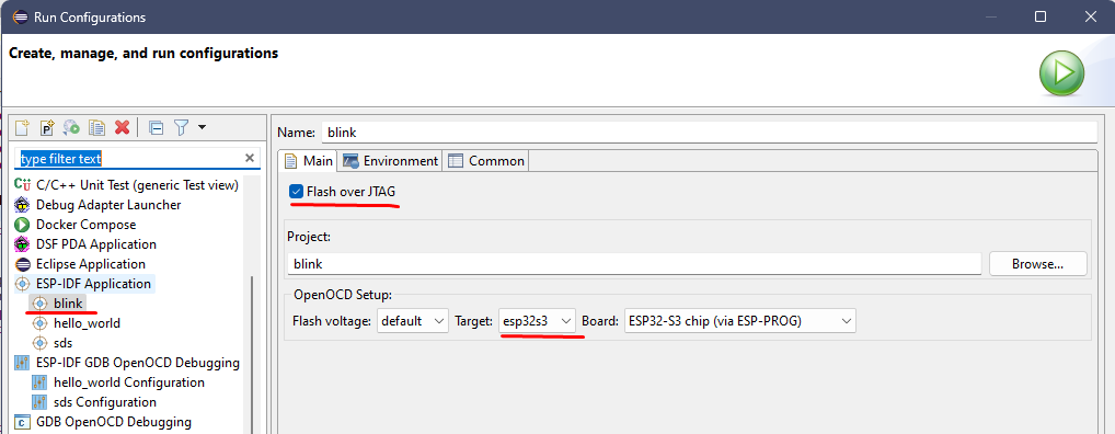 Where are Launcher Configurations & Targets saved (IEP-800) · Issue #618 · espressif/idf-eclipse ...
